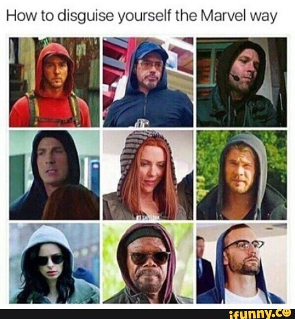 How to disguise yourself the Marvel way - iFunny