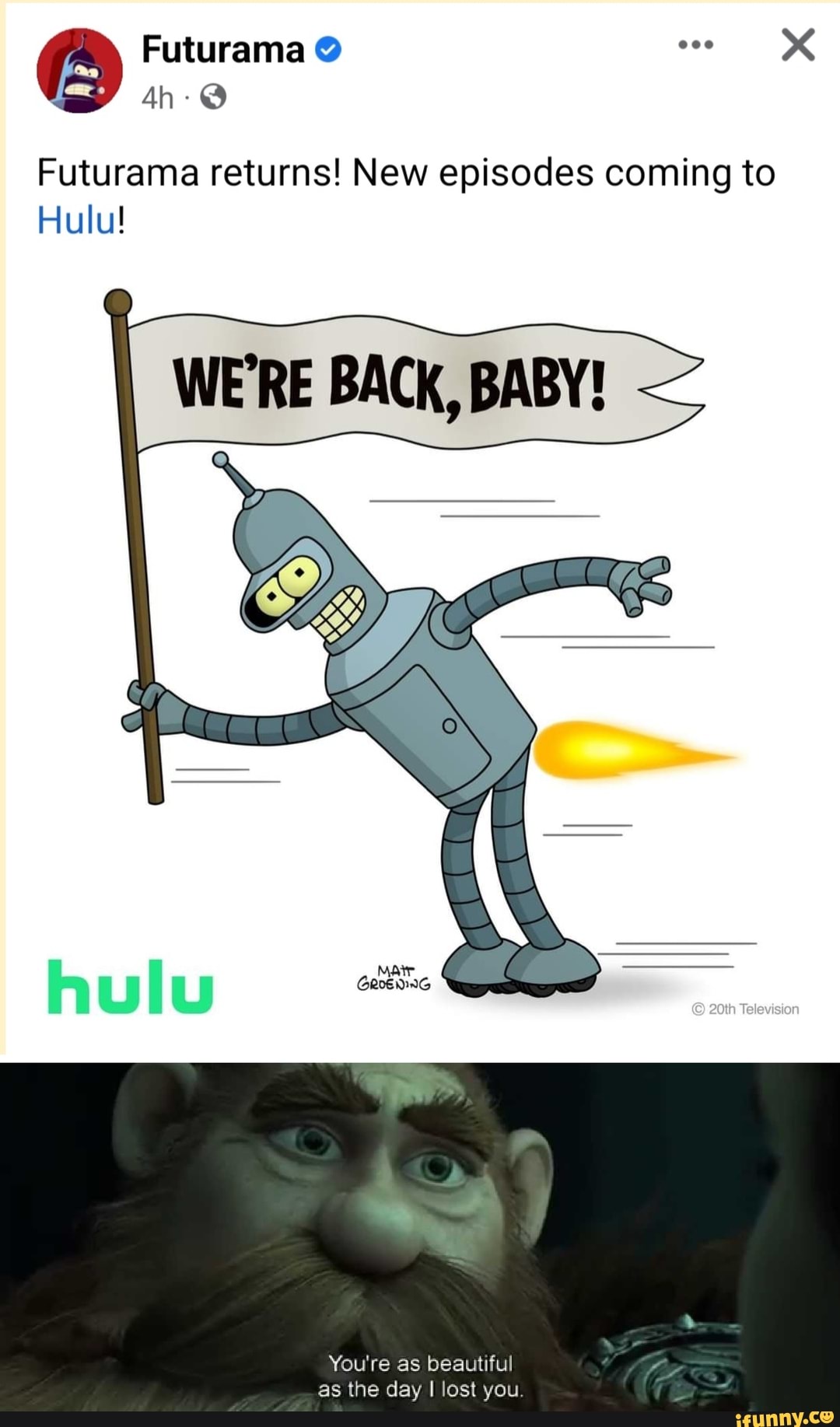 Futurama Ah- Futurama returns! New episodes coming to Hulu! WE'RE BACK ...