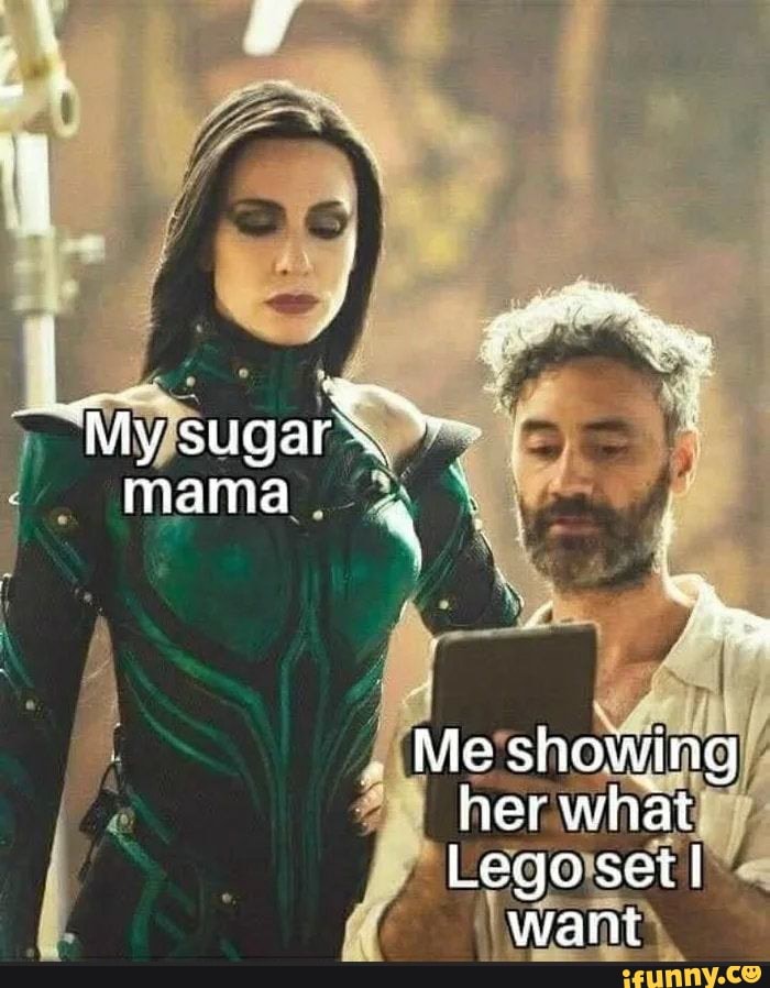 My sugar. mama Me showing her what Lego setl wani - iFunny