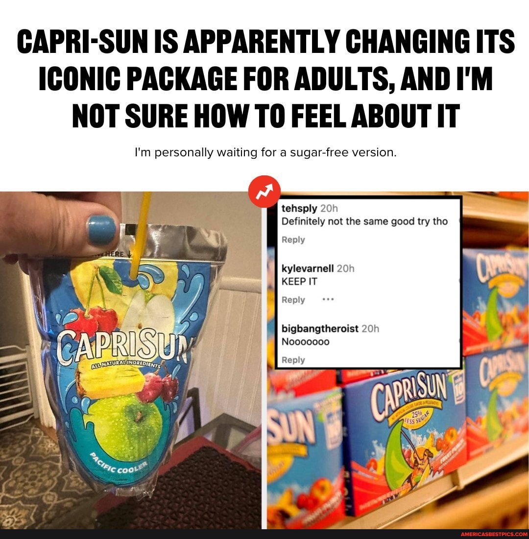 Capri-Sun has one of the most iconic packages. That metallic little ...