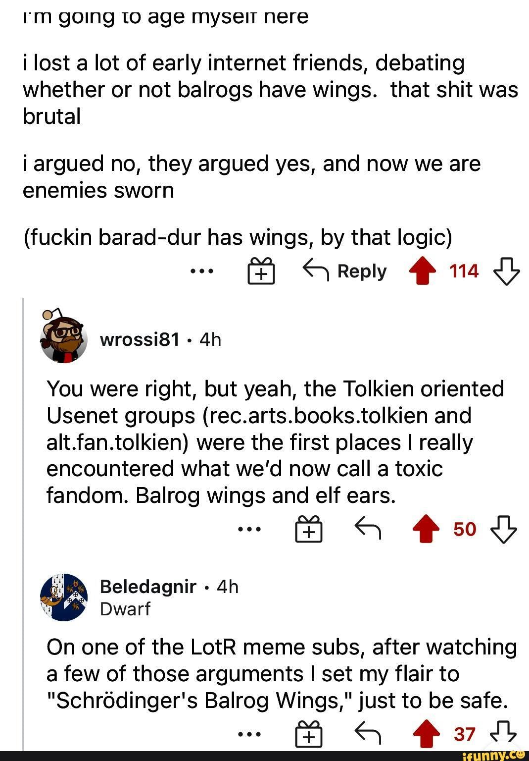 Balrogs memes. Best Collection of funny Balrogs pictures on iFunny