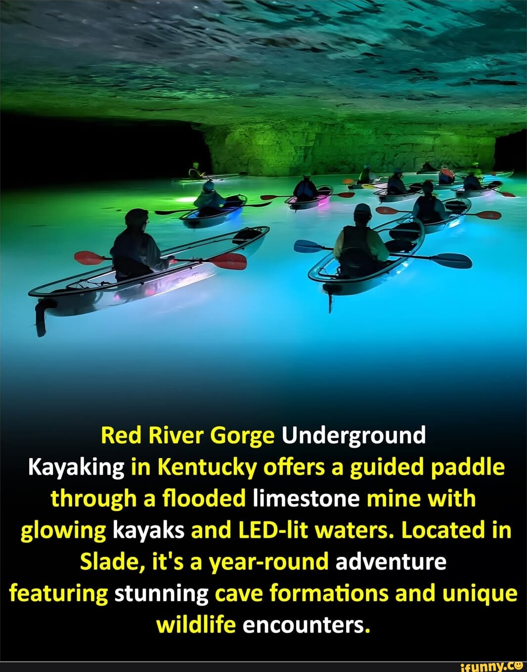 Red River Gorge Underground Kayaking in Kentucky offers a guided paddle ...