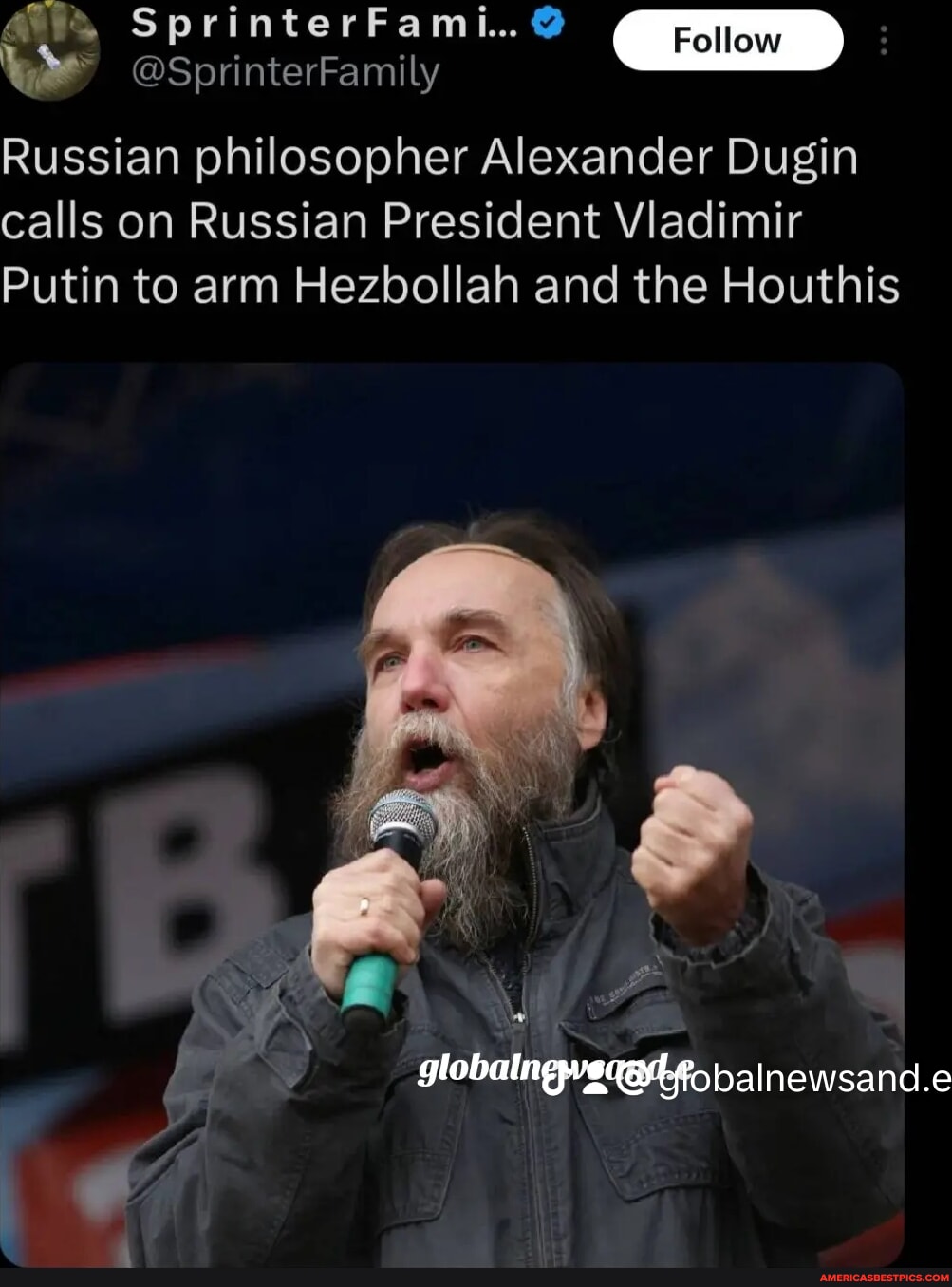 SprinterFami... @SoprinterFamily Russian philosopher Alexander Dugin ...