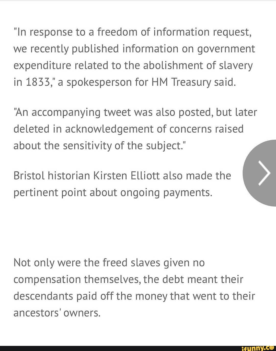 "In response to a freedom of information request, we recently published ...