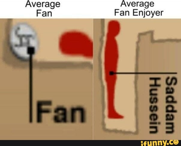 Average Average Fan Fan Enjoyer - iFunny