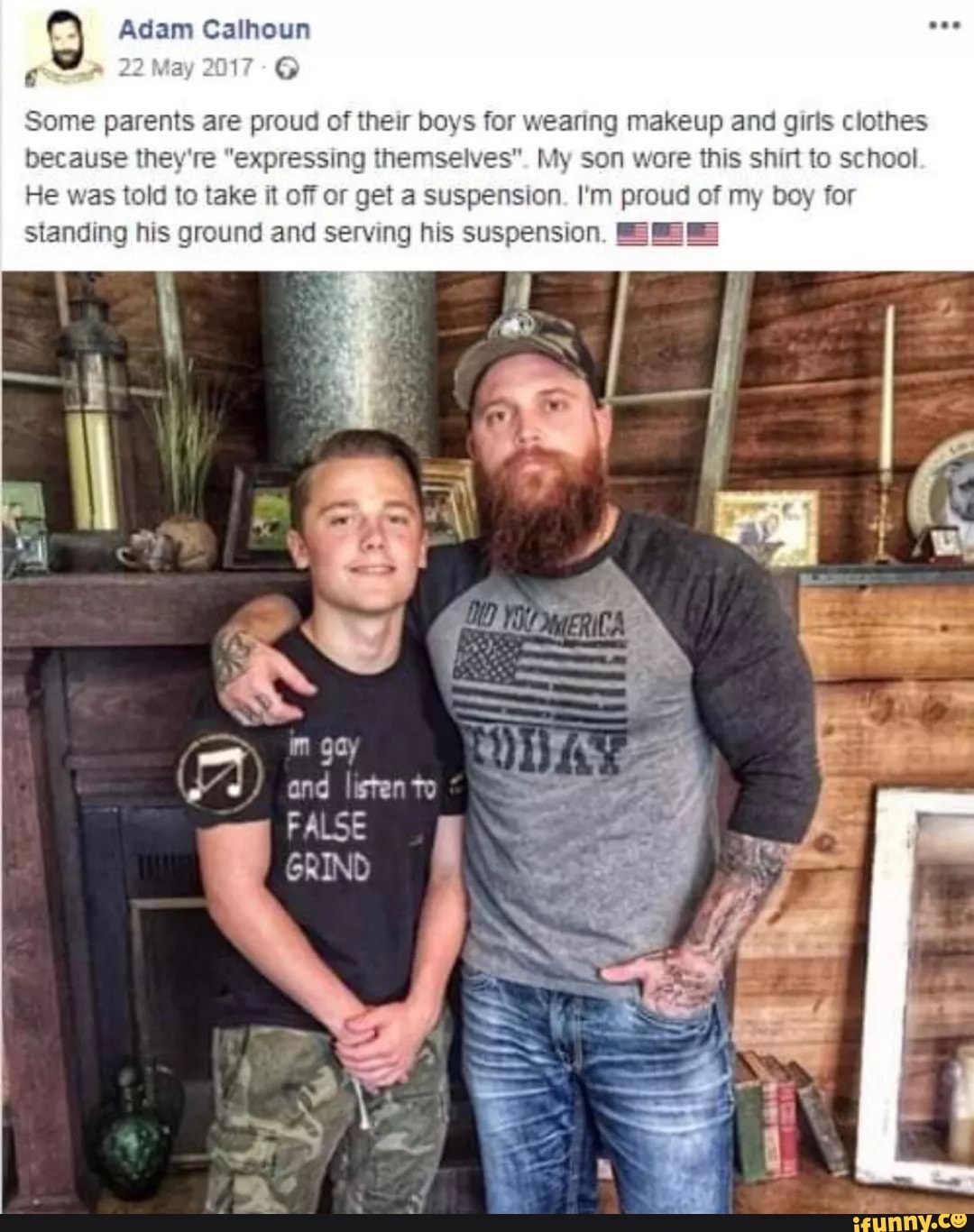 Adam Calhoun 22 May 2017 Some parents are proud of their boys for ...