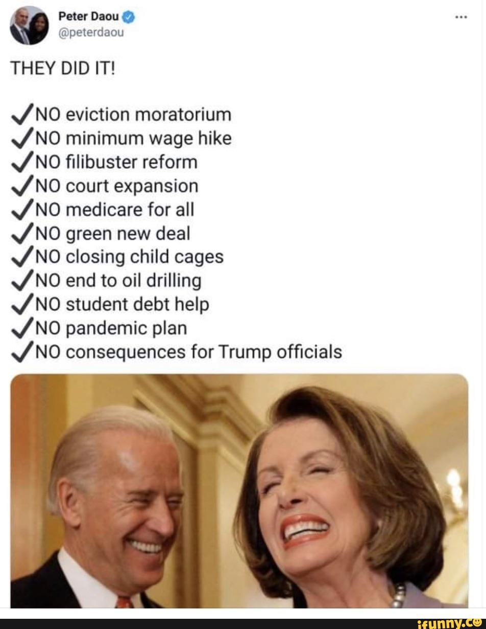 Peter Daou @peterdaou THEY DID IT! NO eviction moratorium NO minimum ...