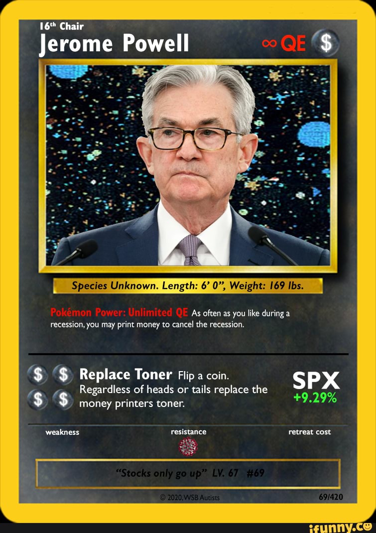 16 Chair Jerome Powell QE Species Unknown. Length: 6' 0", Weight: 169 ...