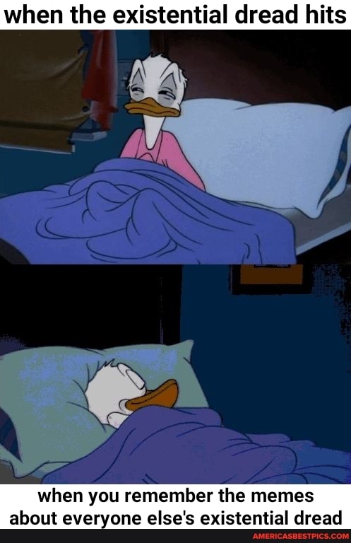 when the existential dread hits when you remember the memes - America’s best pics and videos