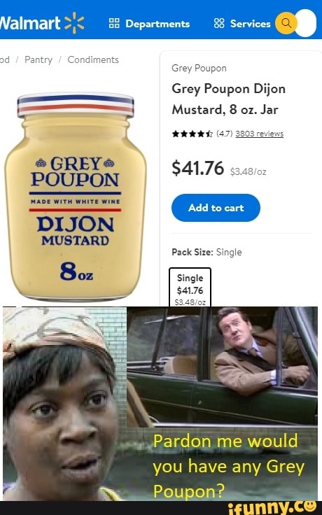 Naimart Departments 88 Servi Grey Poupon Grey Poupon Dijon Mustard, 8 ...