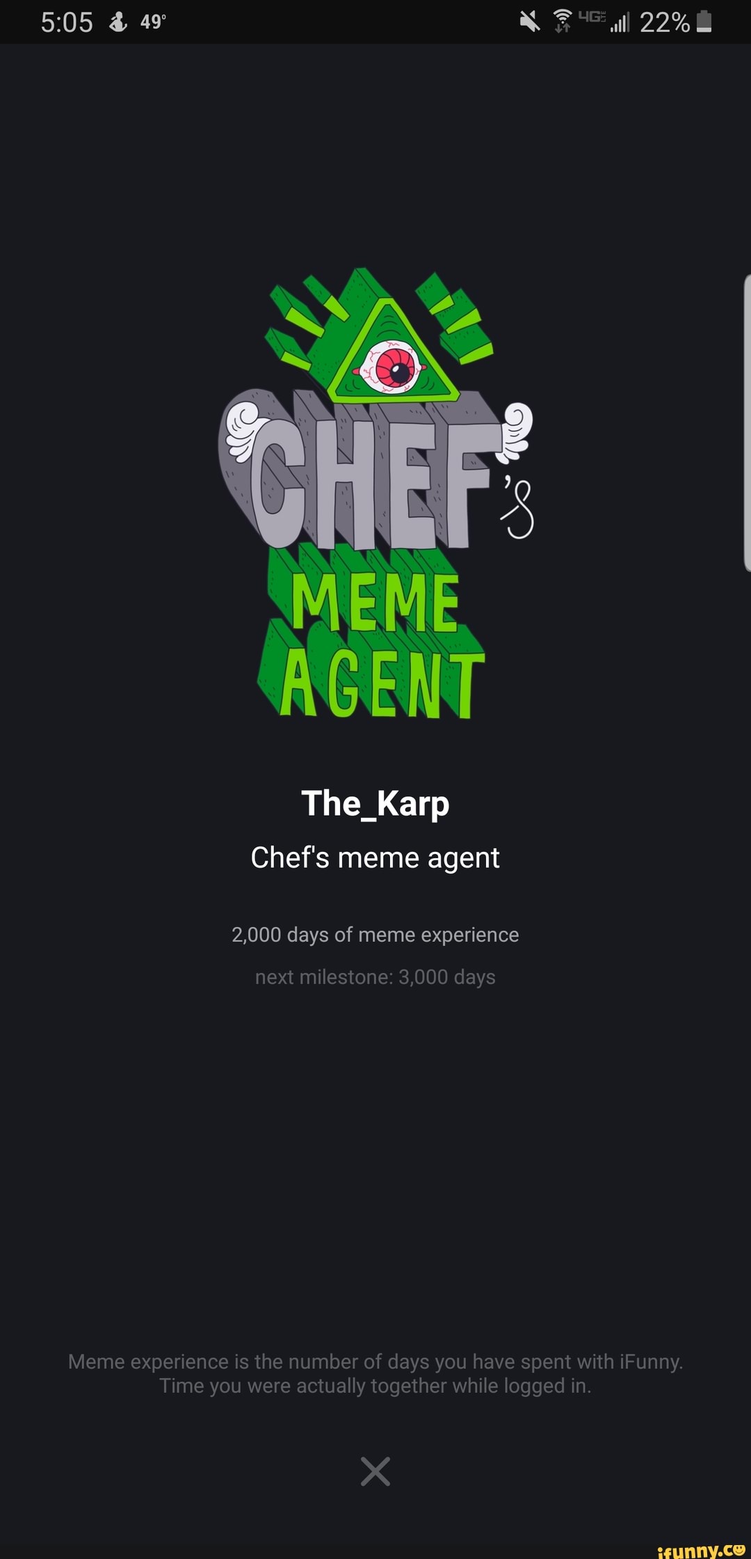 The_Karp 2,000 days of meme experience Meme experience is the number of ...