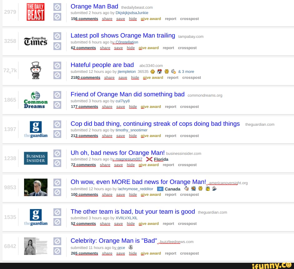 BEAST Titiies BS SS I BS Orange Man Bad submitted 2 hours ago by ...