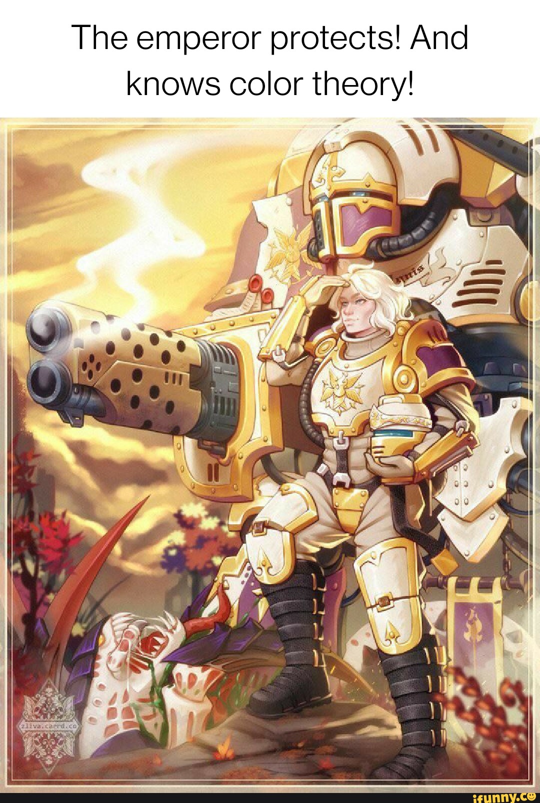 The emperor protects! And knows color theory! - iFunny