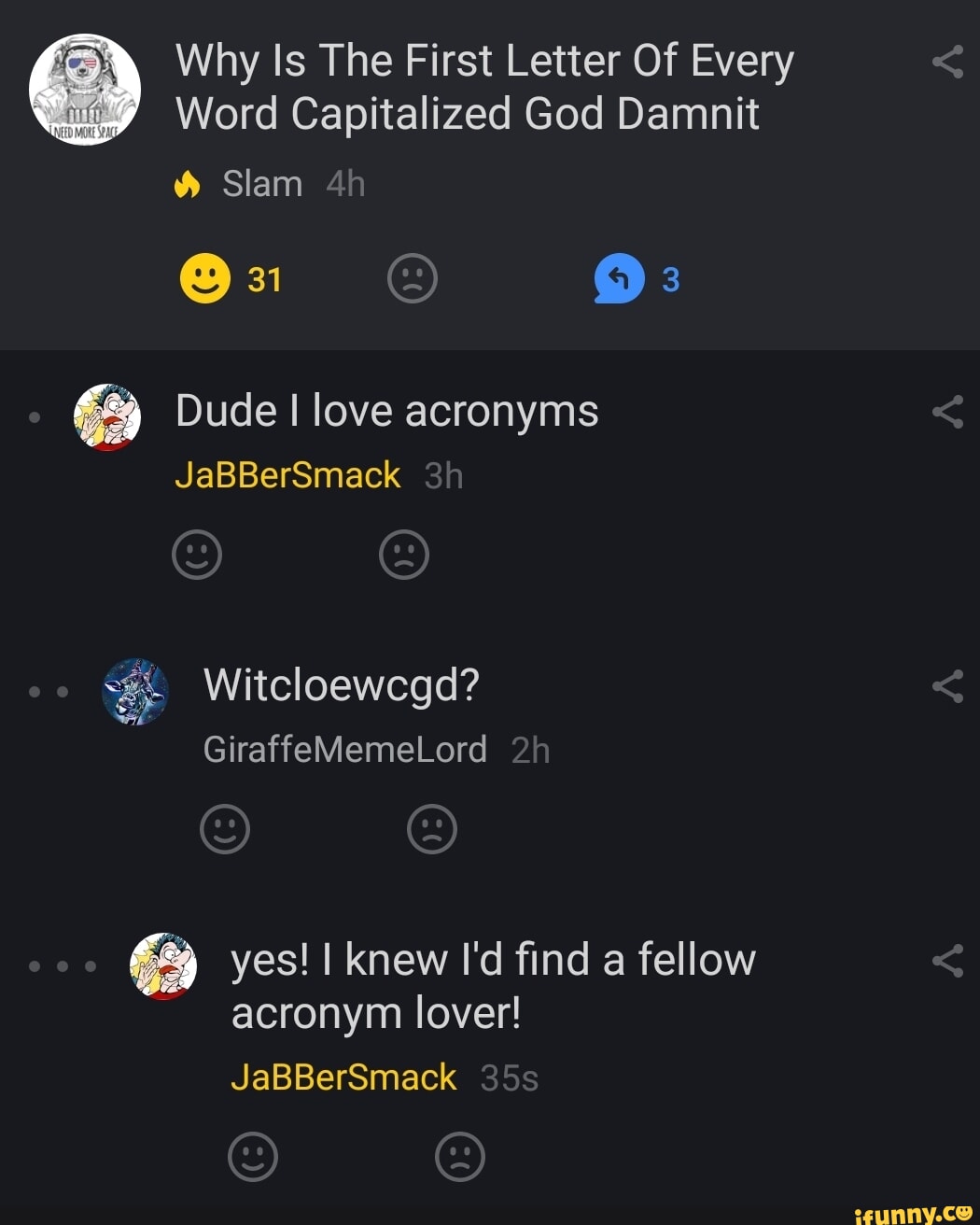 Acronyms memes. Best Collection of funny Acronyms pictures on iFunny