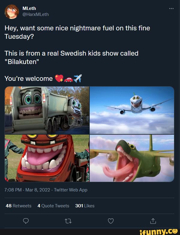 Meth @HarxMLeth Hey, want some nice nightmare fuel on this fine Tuesday ...