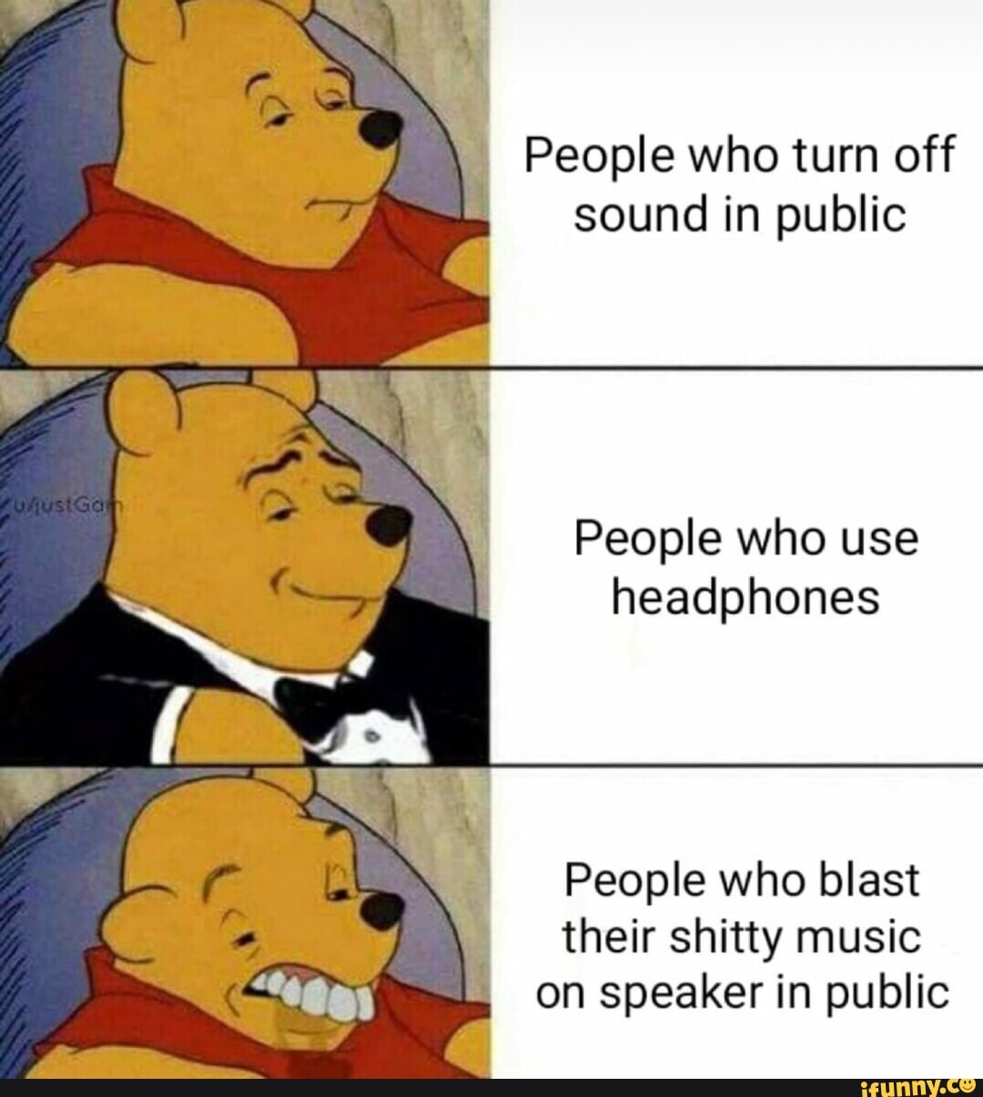 People who turn off sound in public People who use headphones People ...