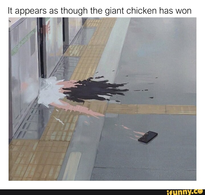 It appears as though the giant chicken has won WA - iFunny