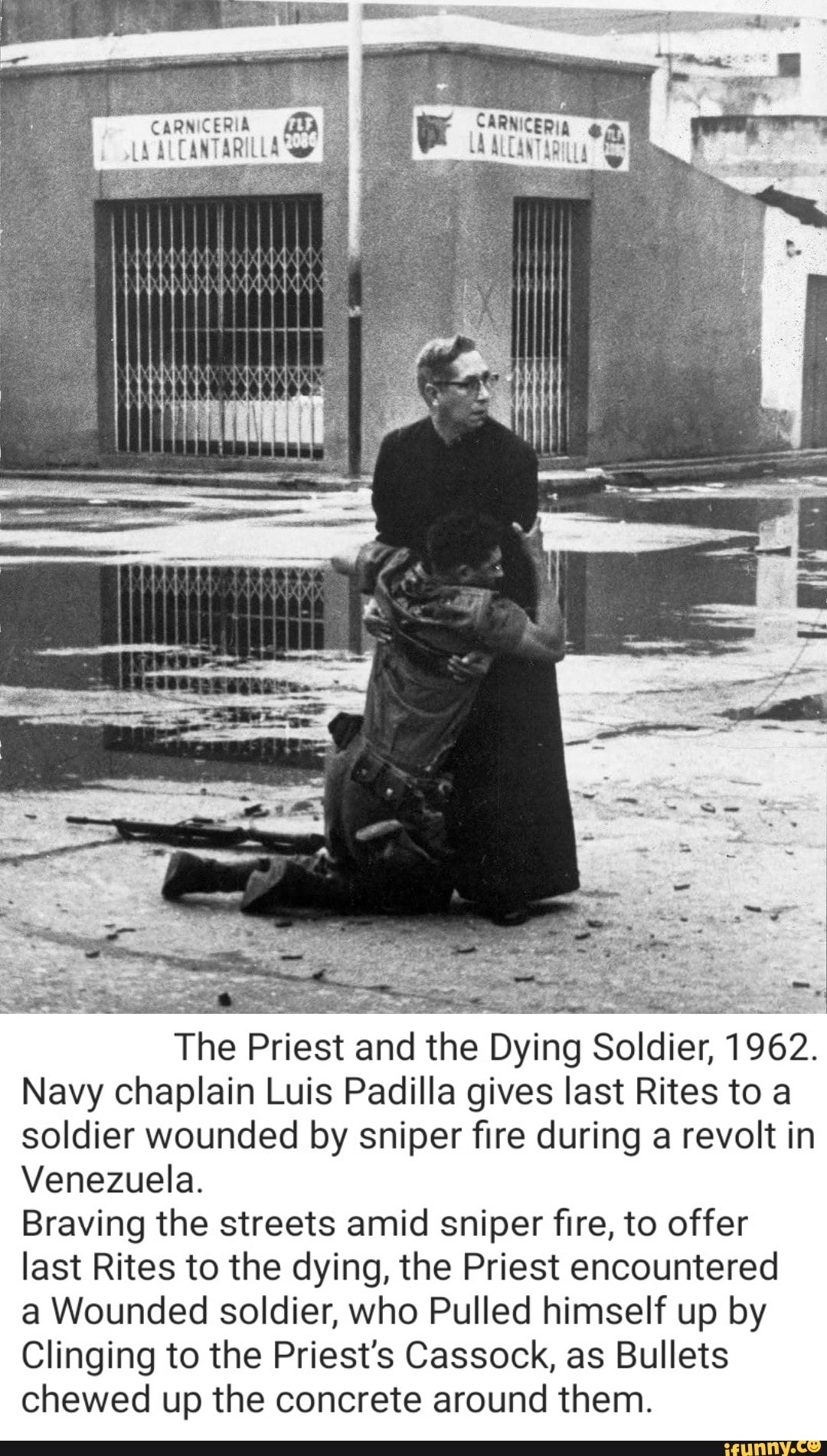 CARNICERIA LA ALCANTARILLA The Priest and the Dying Soldier, 1962. Navy ...
