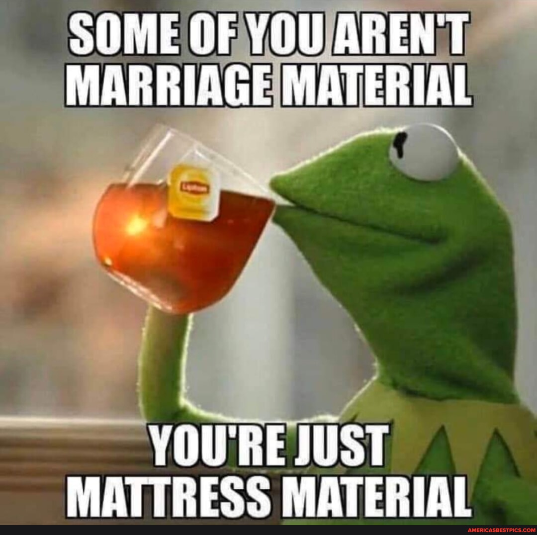 SME OF YOU ARENT MARRIAGE MATERIAL YOURE JUST MATTRESS MATERIAL ...