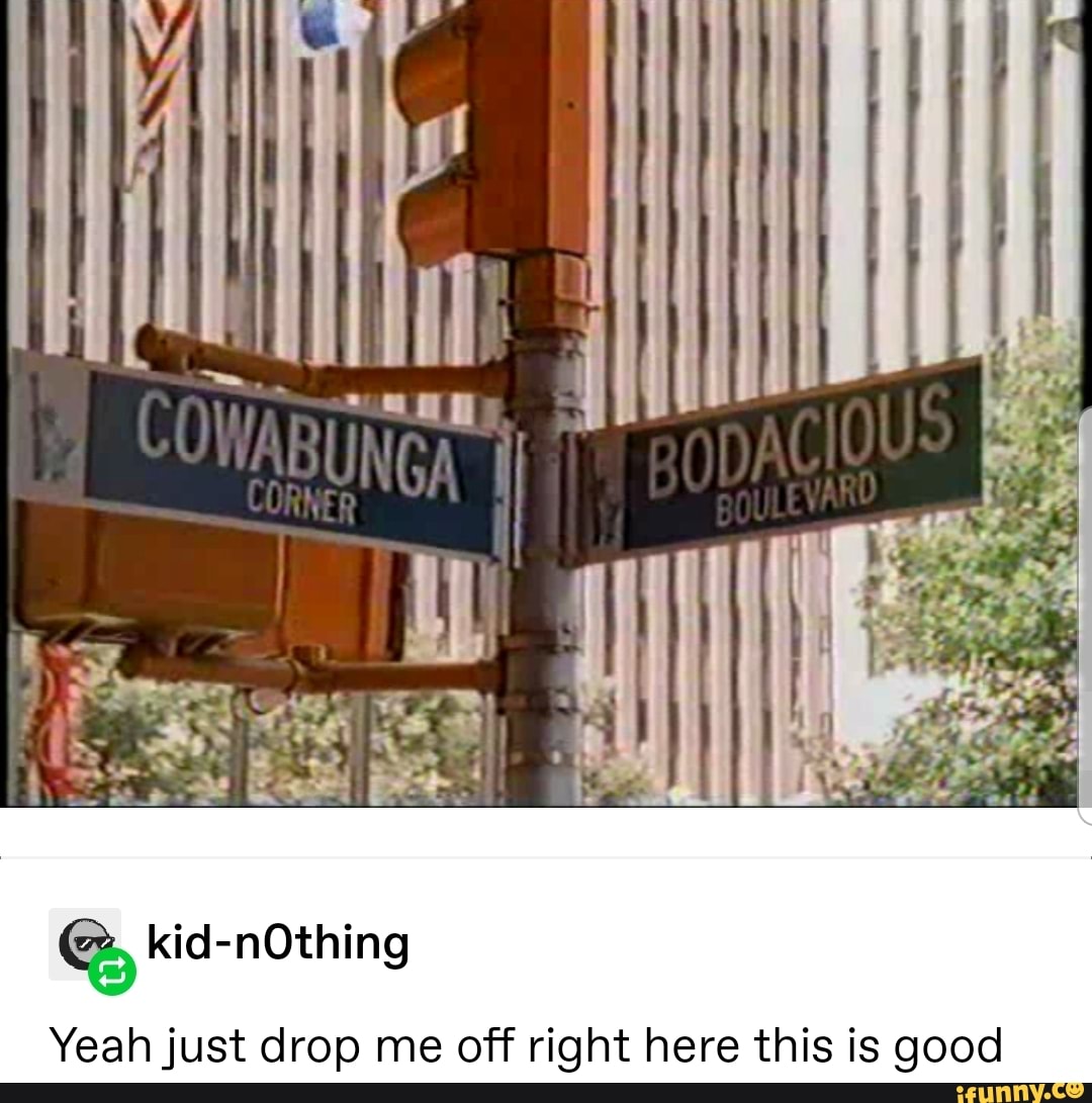% Yeah just drop me off right here this is good - iFunny