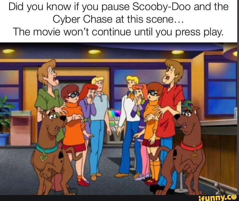 Did you know if you pause Scooby-Doo and the Cyber Chase at this scene ...