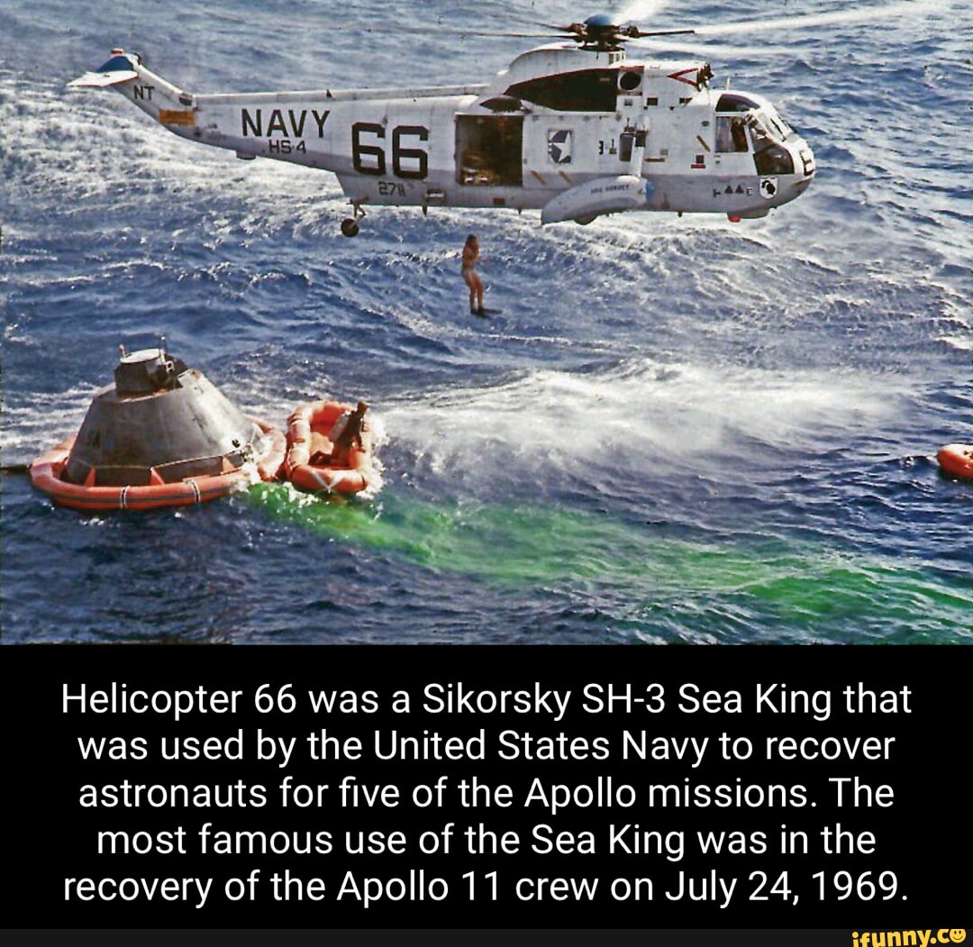 Helicopter 66 was a Sikorsky SH-3 Sea King that was used by the United ...