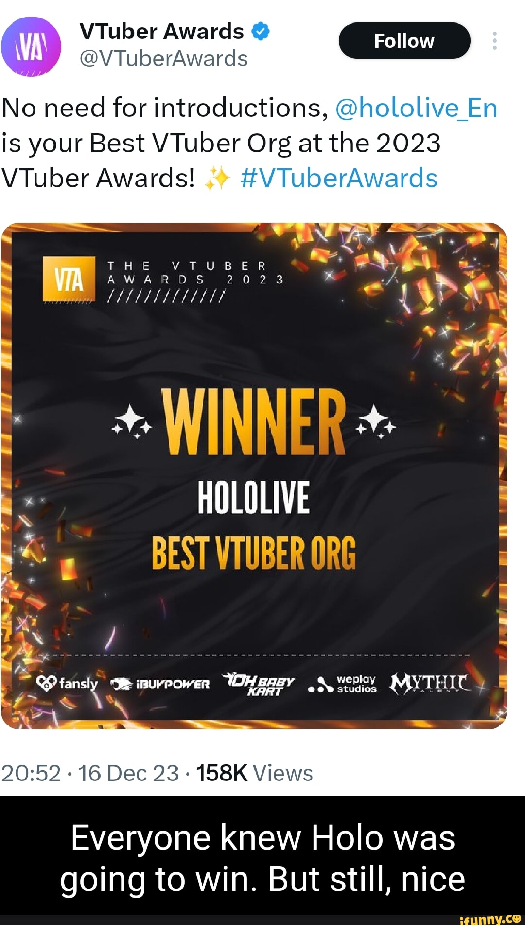 VTuber Awards @ @VTuberAwards Follow No need for introductions ...