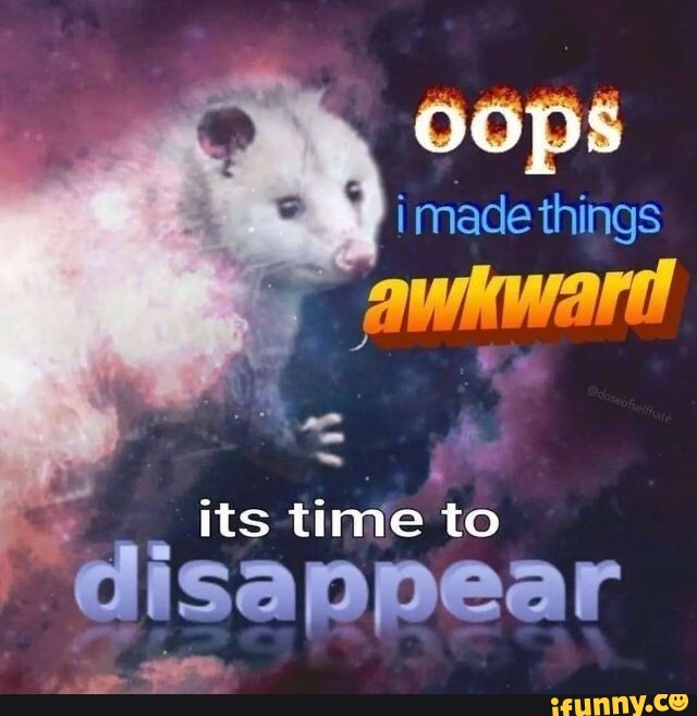 Oops made things its time to disappear - iFunny
