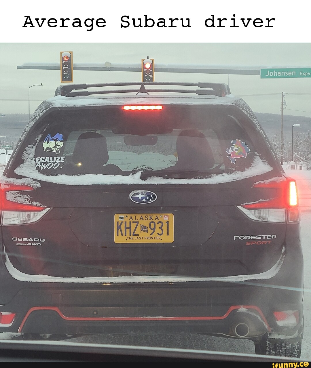 Average Subaru driver Johansen - iFunny