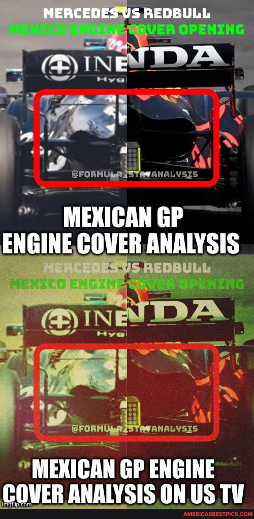 MEACEDES US REDBULL @IN MEXICAN GP ENGINE, COVER ANALYSIS MERCEDES YS ...