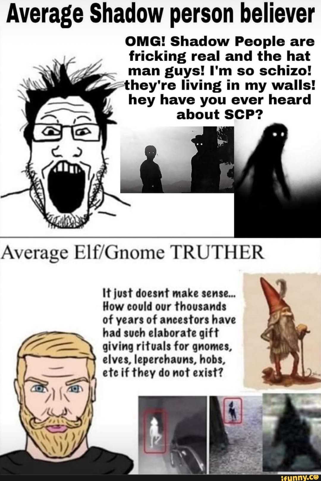 Average Shadow person believer OMG! Shadow People are fricking real and ...