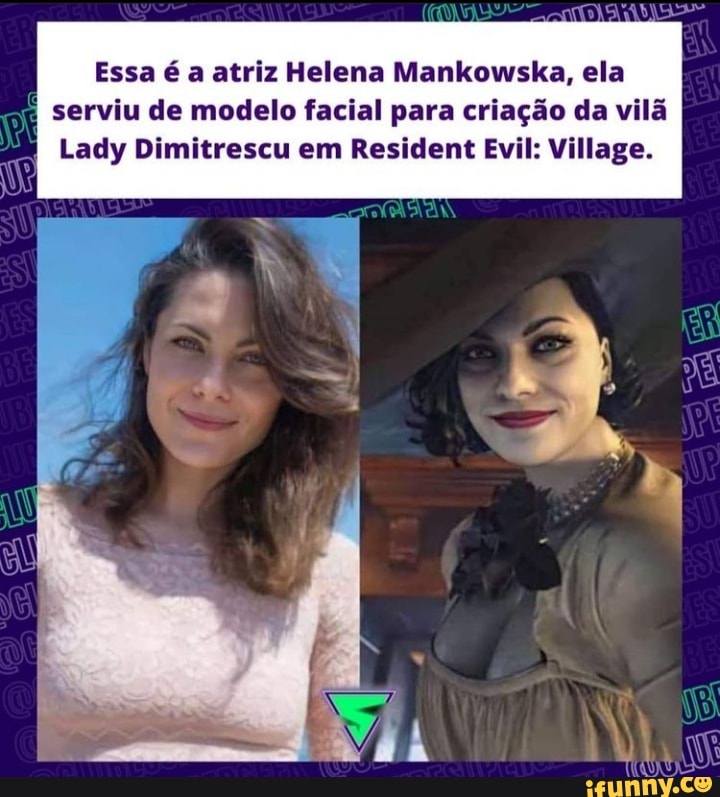 Essa é A Atriz Helena Mankowska Ela Serviu De Modelo Facial Para