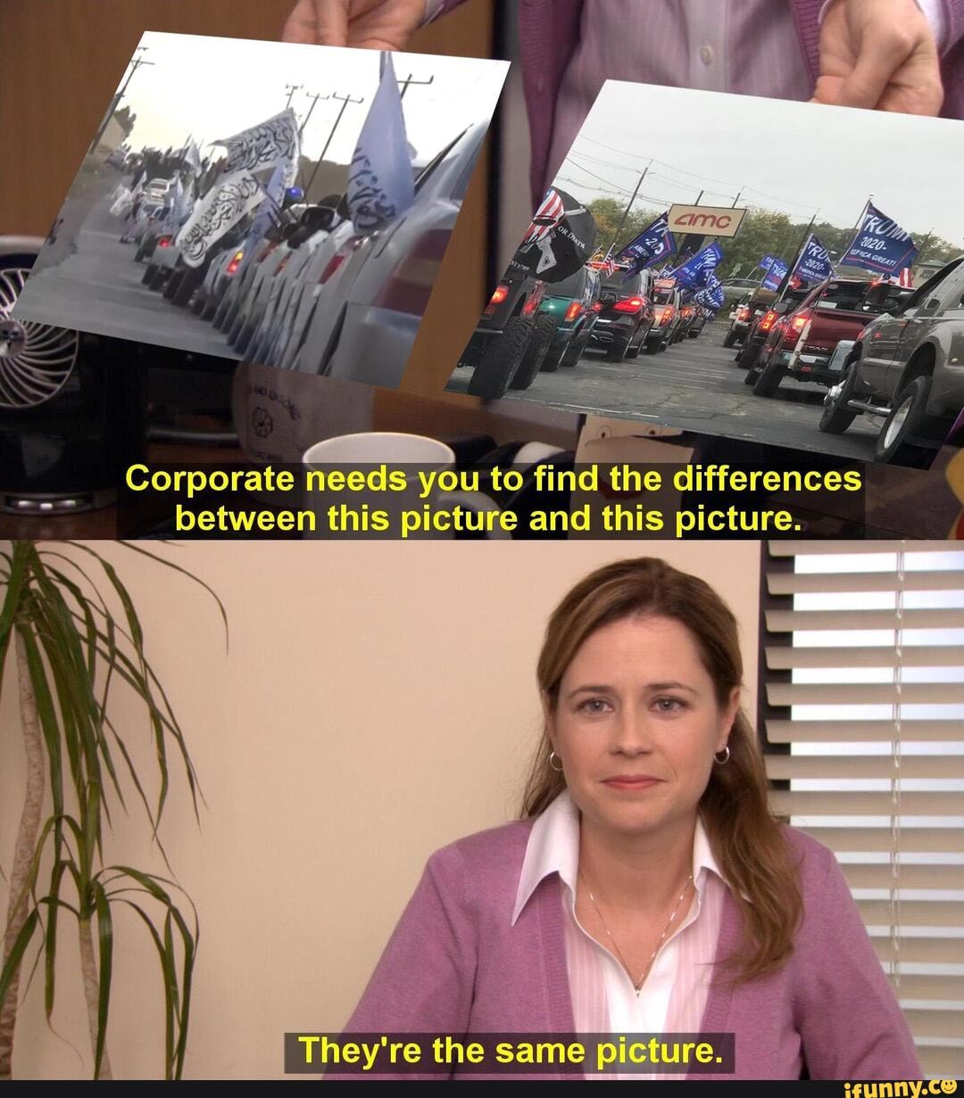 Corporate needs you to find the differences between this picture and ...