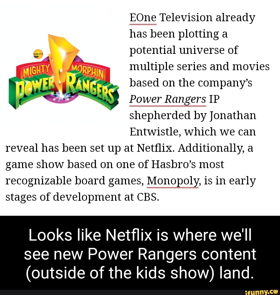 EOne Television already has been plotting a potential universe of ...