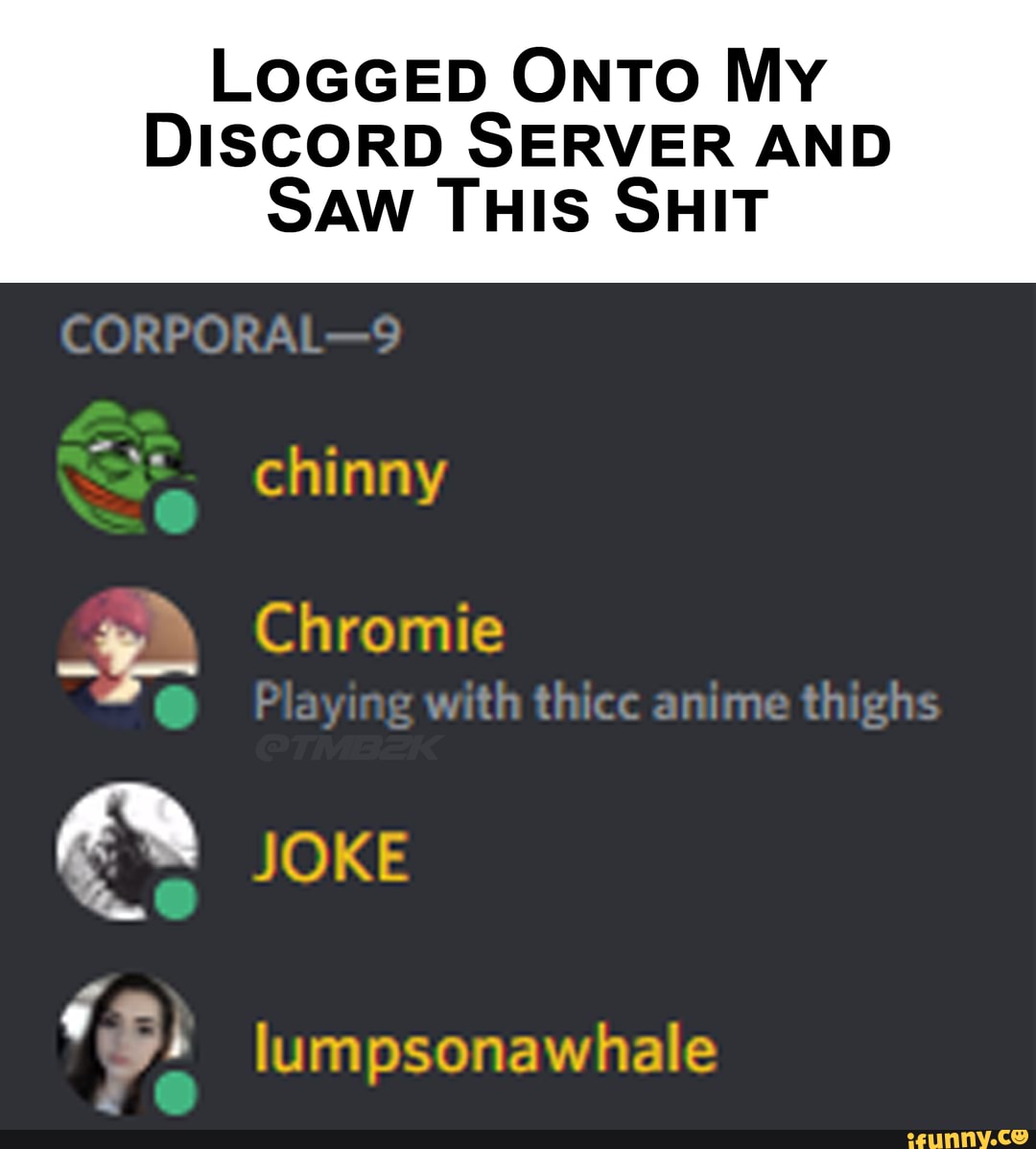 Thicc Anime Thighs - LOGGED ONTO MY DISCORD SERVER AND SAW THIS SHIT ...
