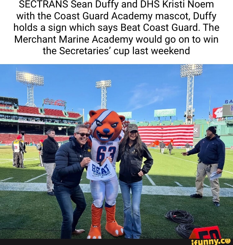 SECTRANS Sean Dutty and DHS Kristi Noem with the Coast Guard Academy ...