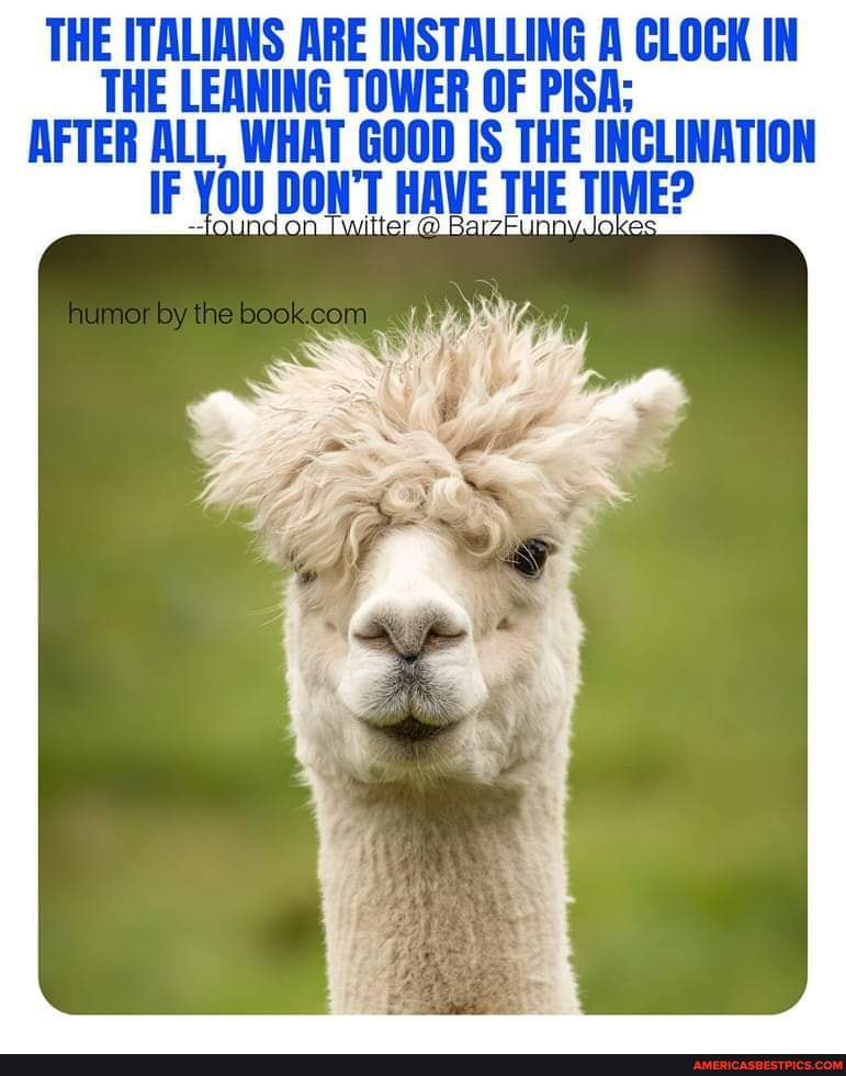 THE ITALIANS ARE INSTALLING A CLOCK IN THE LEAN AFTER ALL, WHAT GOOD IS ...