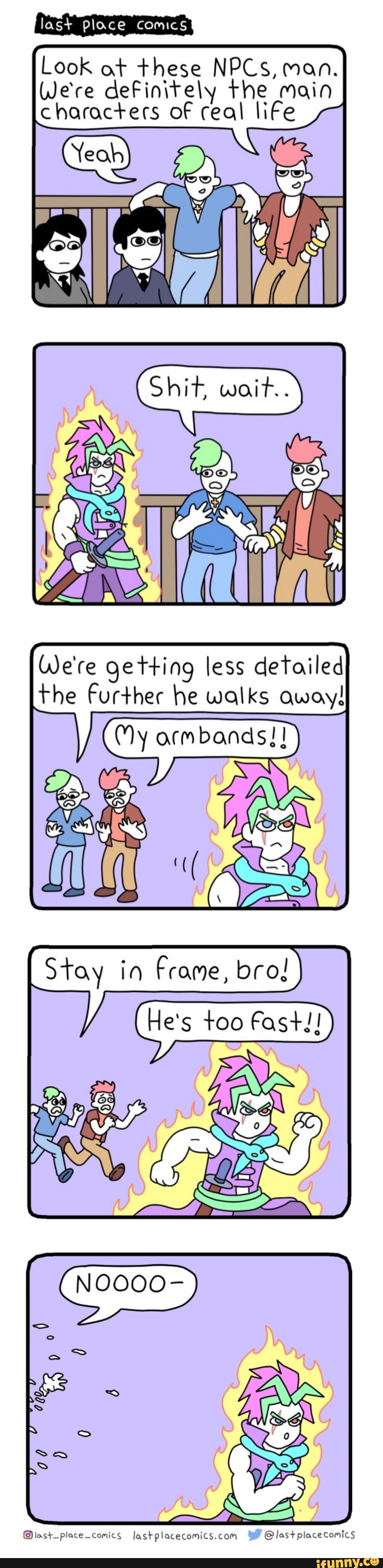 Last Place comics Look ot these NPCs, man. We're deFinitely the main ...