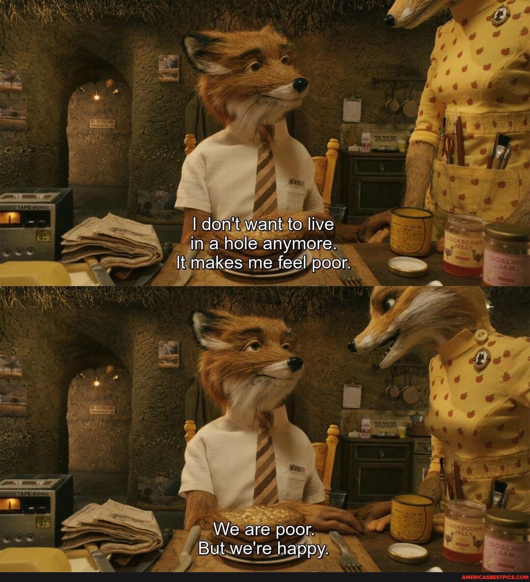Fantastic Mr. Fox (2009) - I don't want to live ina hole anymore. it ...