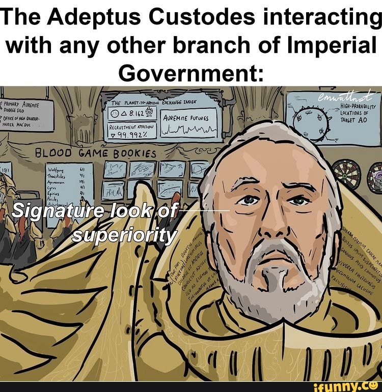 By emwattnot on instagram - he Adeptus Custodes interacting with any ...