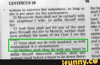 LEVITICUS 18 womun to uncover her nakedness, as long the ha she is put ...