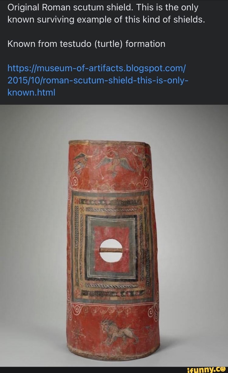 Original Roman Scutum Shield This Is The Only Known Surviving Example