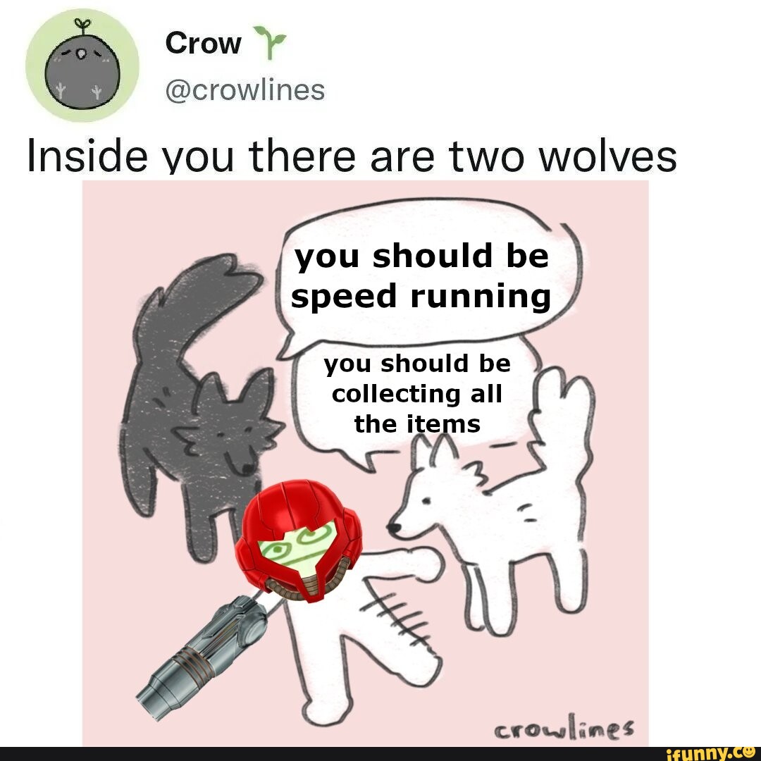 Crow @crowlines Inside you there are two wolves you should be speed ...