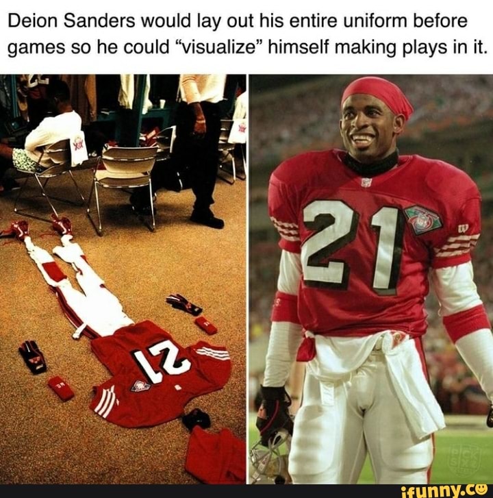 Deion Sanders would lay out his entire uniform before games so he could ...