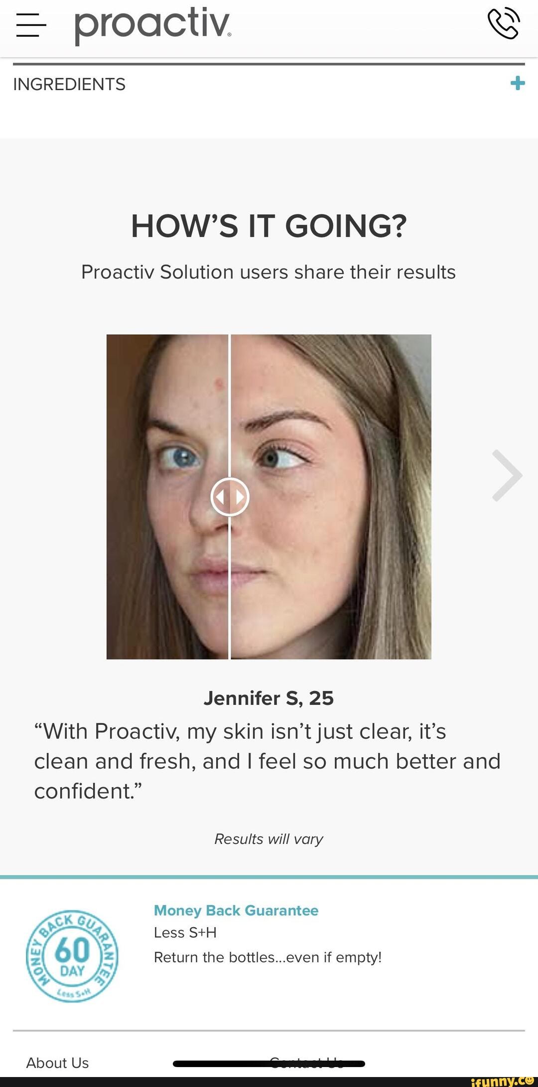 = proactiv INGREDIENTS HOW'S IT GOING? Proactiv Solution users share ...