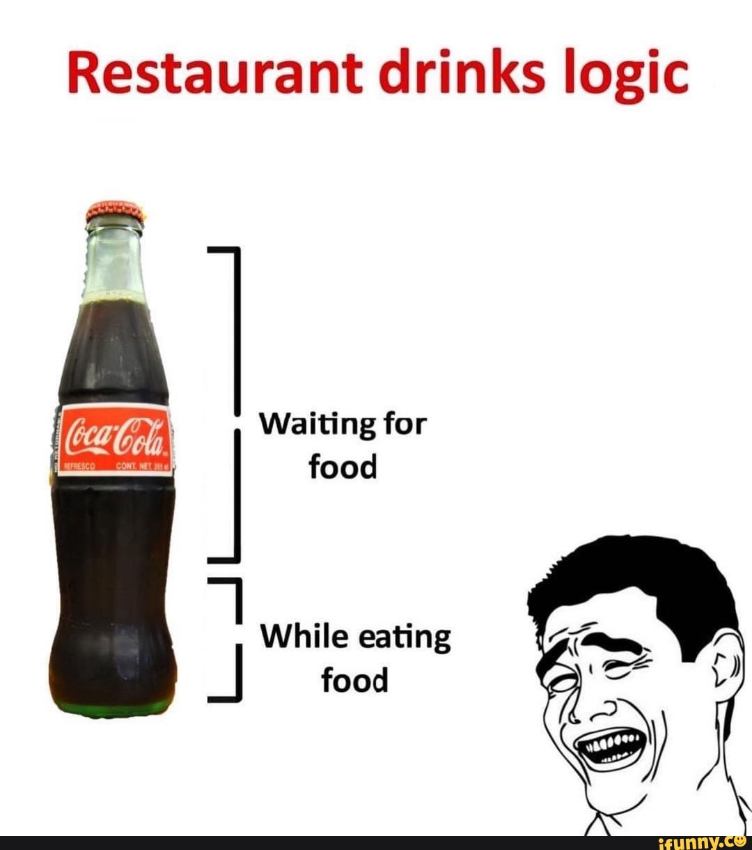 #dank_memes #memes - Restaurant drinks logic Waiting for food While ...