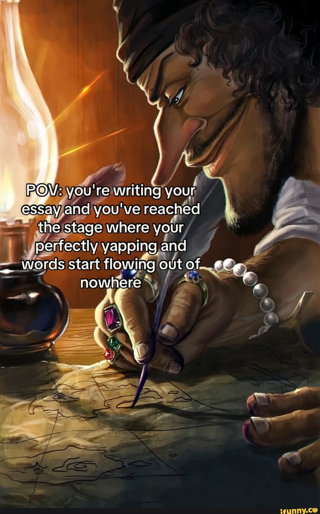 POV: you're writing your essay and you've reached the stage where your ...