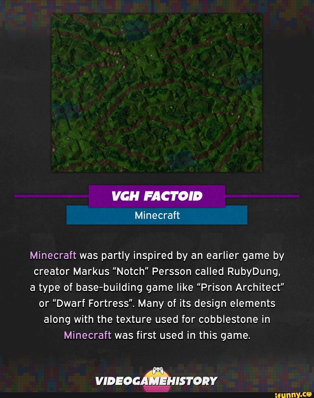 Minecraft was partly inspired by an earlier game by creator Markus ...