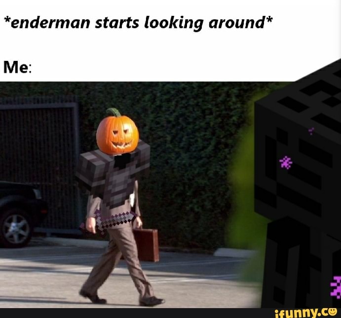 *enderman starts looking around* Me: - iFunny