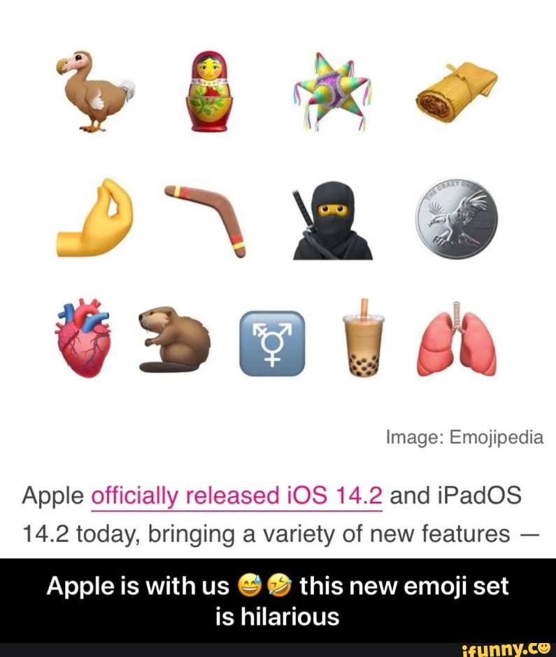 DB Image: Emojipedia Apple officially released iOS 14.2 and iPadOS 14.2 ...
